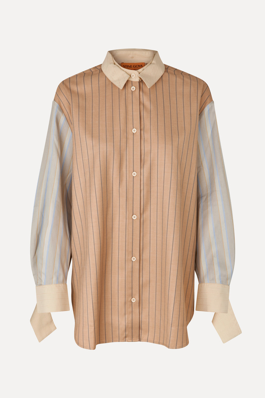 Classic Oversize Shirt - Multi Stripes - Stine Goya
